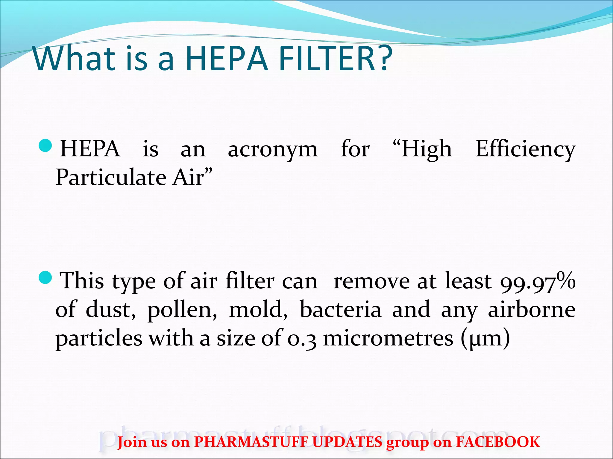 Hepa filters PPT