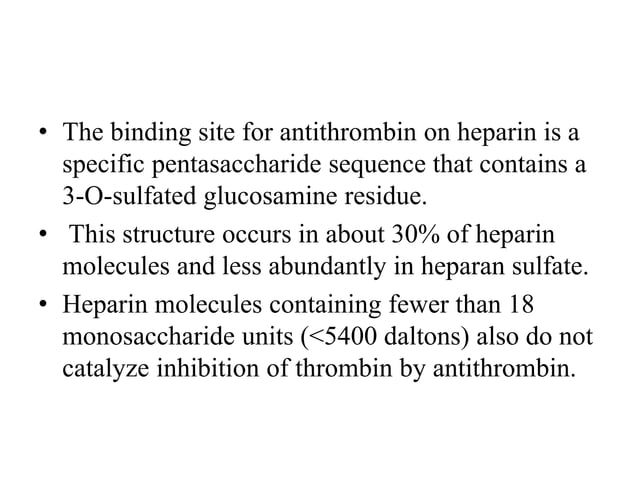 Heparin | PPTX | Blood Disorders | Diseases and Conditions