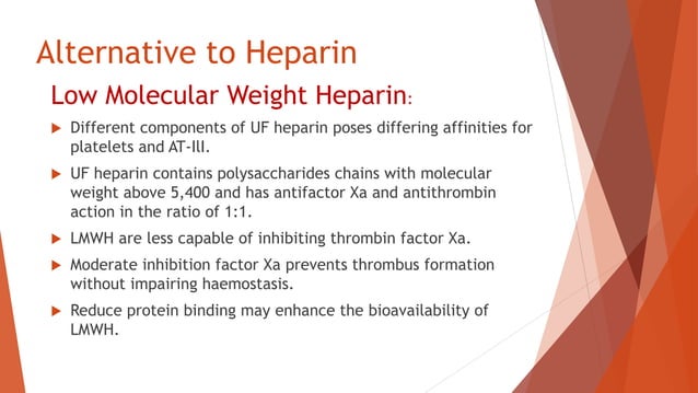 A Study: Heparins in CTVS in detail.pptx | Blood Disorders | Diseases and Conditions