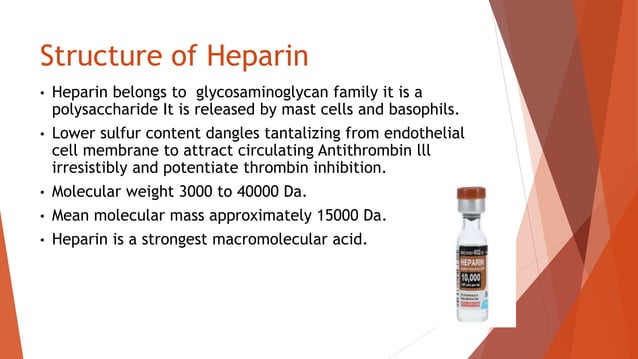 A Study: Heparins in CTVS in detail.pptx | Blood Disorders | Diseases ...