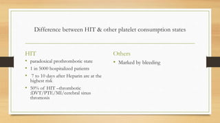 Heparin induced thrombocytopenia | PPT
