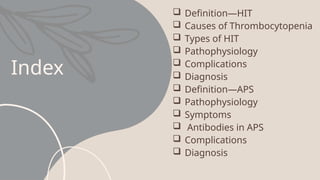 Heparin - Induced Thrombocytopenia .pptx