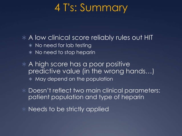Heparin induced thrombocytopenia | PPTX