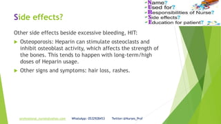 Neclex Review Note :Heparin | PDF
