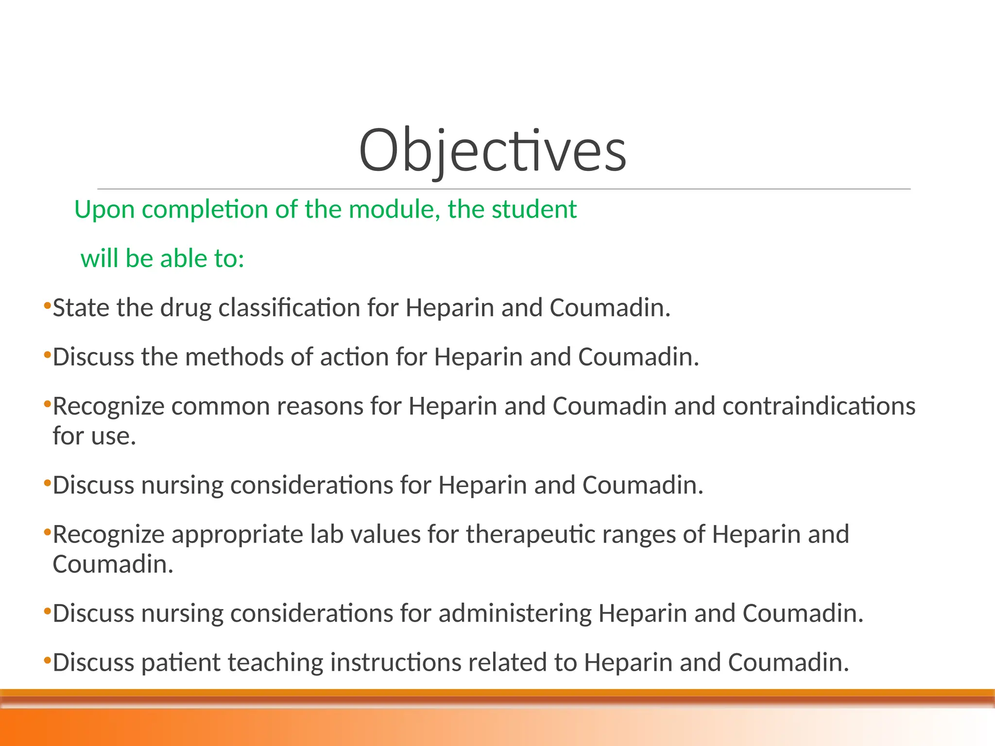 Anticoagulant agents: Heparin and Coumadin.pptx