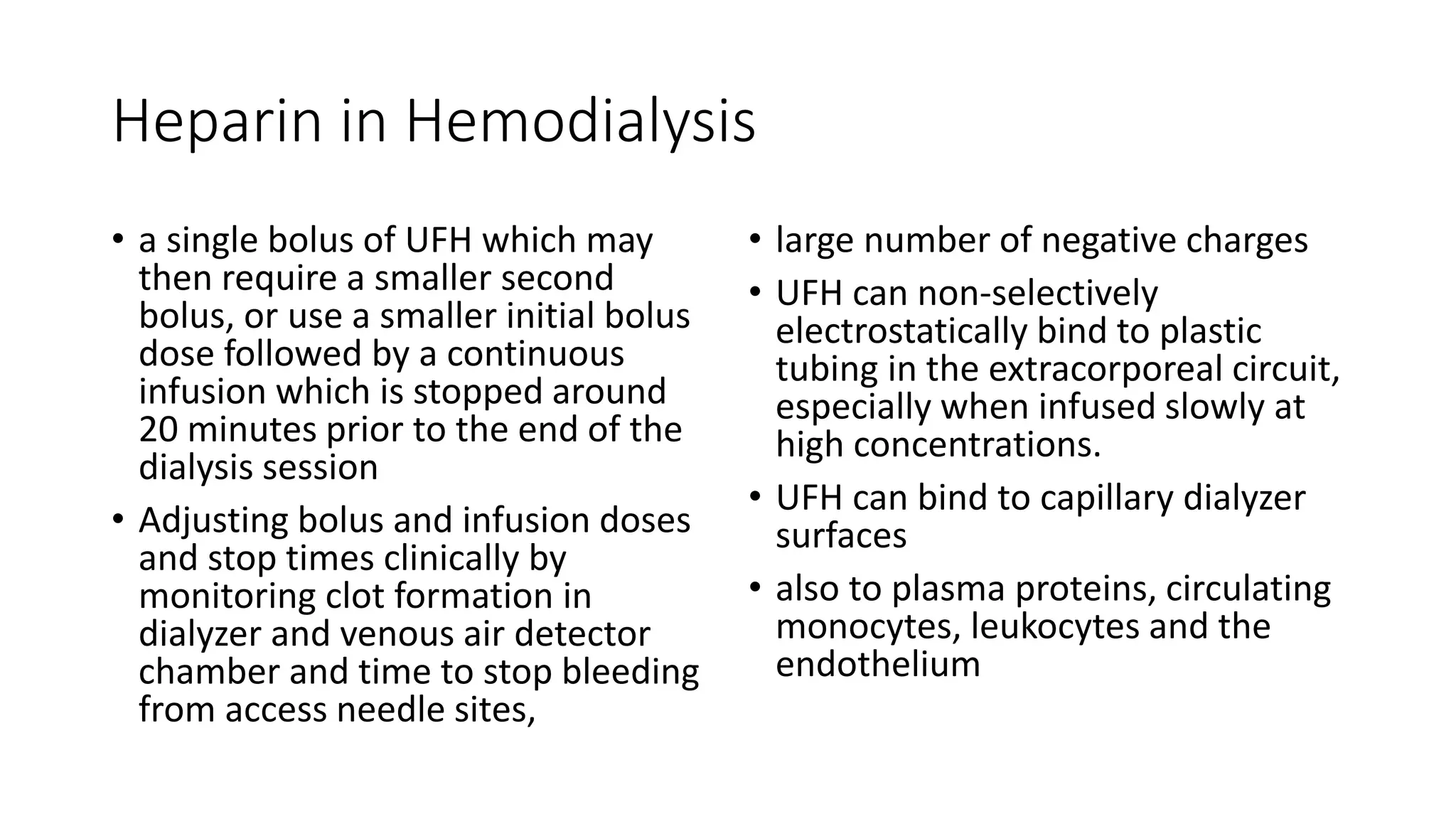 Heparin and dialysis – hhd and pd | PPTX