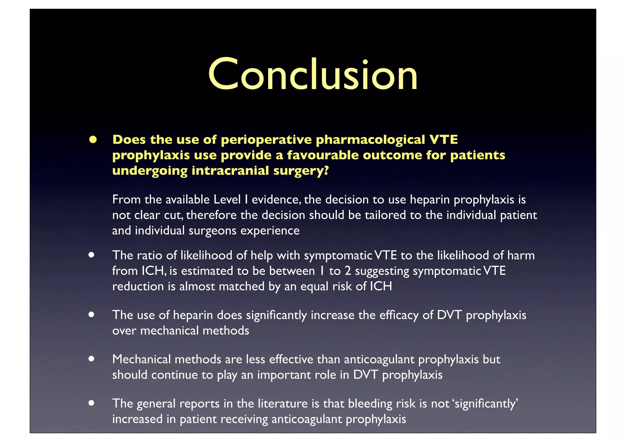 Heparin dvt prophylaxis and intracranial surgery dec 2011 | PDF