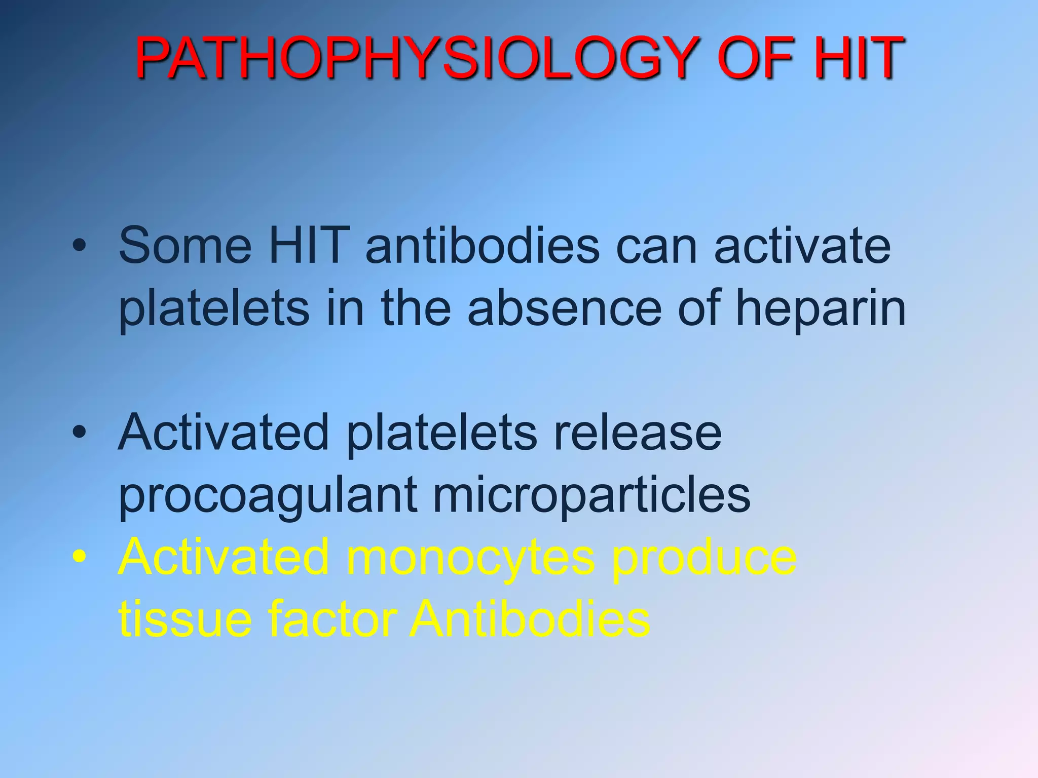 Heparine induced thrombocytopenia | PPTX