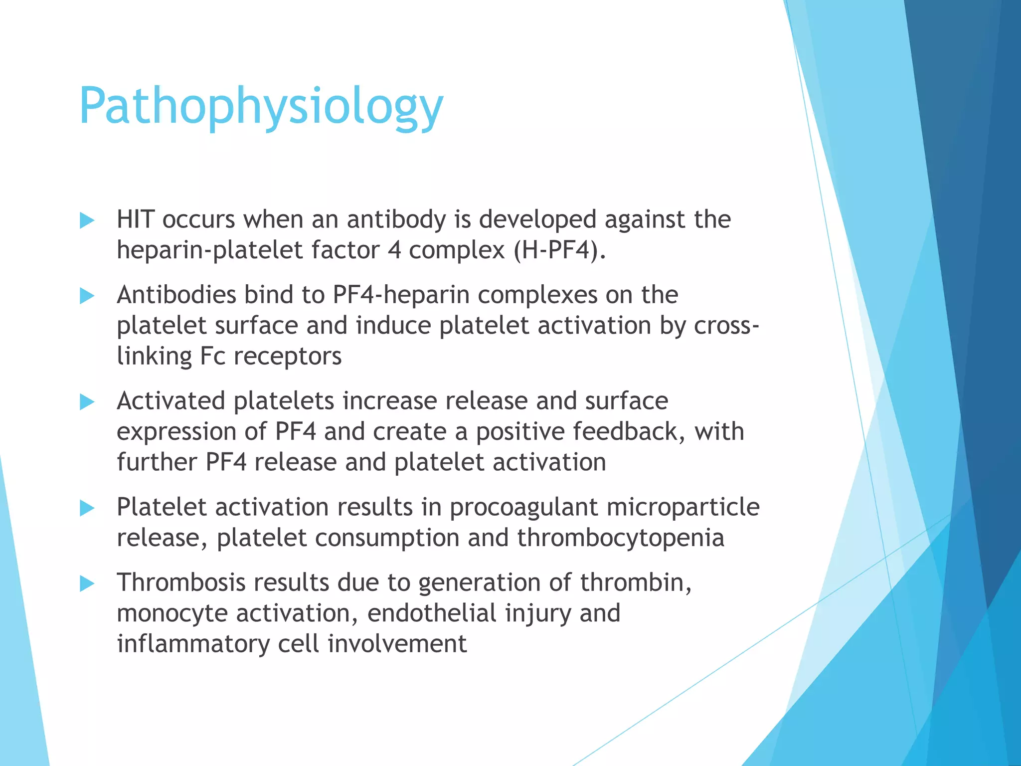 Heparin induced thrombocytopaenia: HIT | PPSX