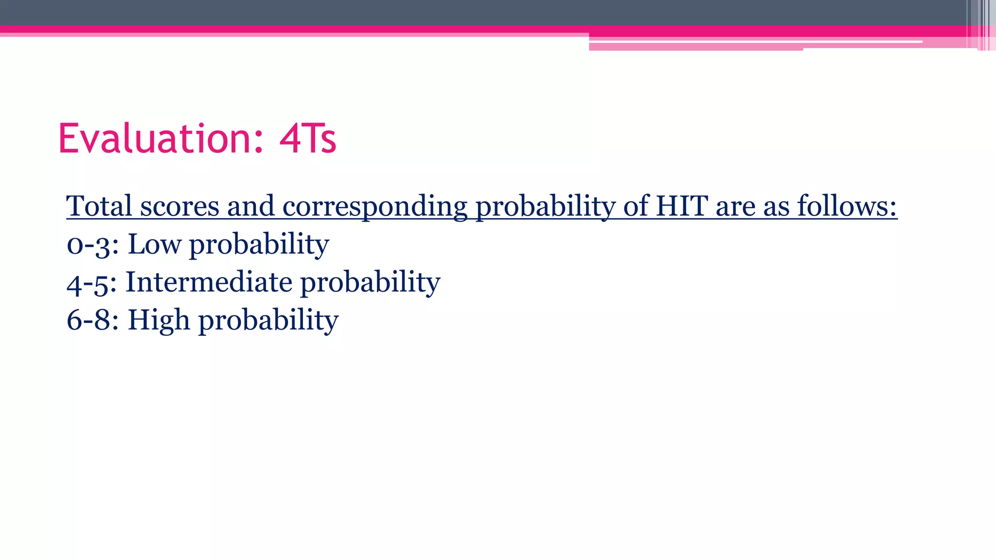 Heparin induced thrombocytopenia. | PPTX