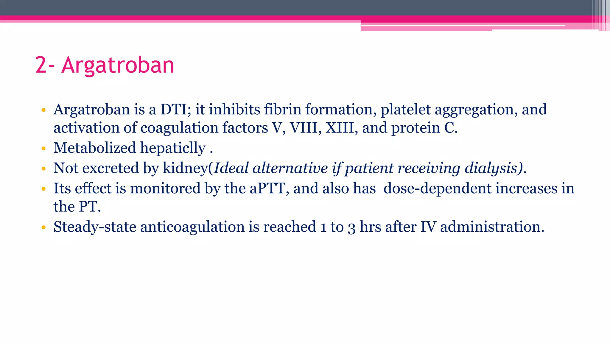 Heparin induced thrombocytopenia. | PPTX