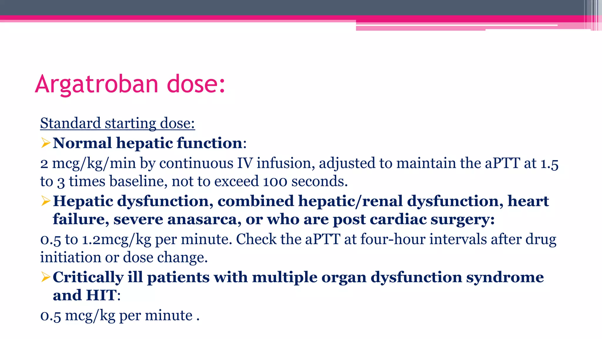 Heparin induced thrombocytopenia. | PPTX