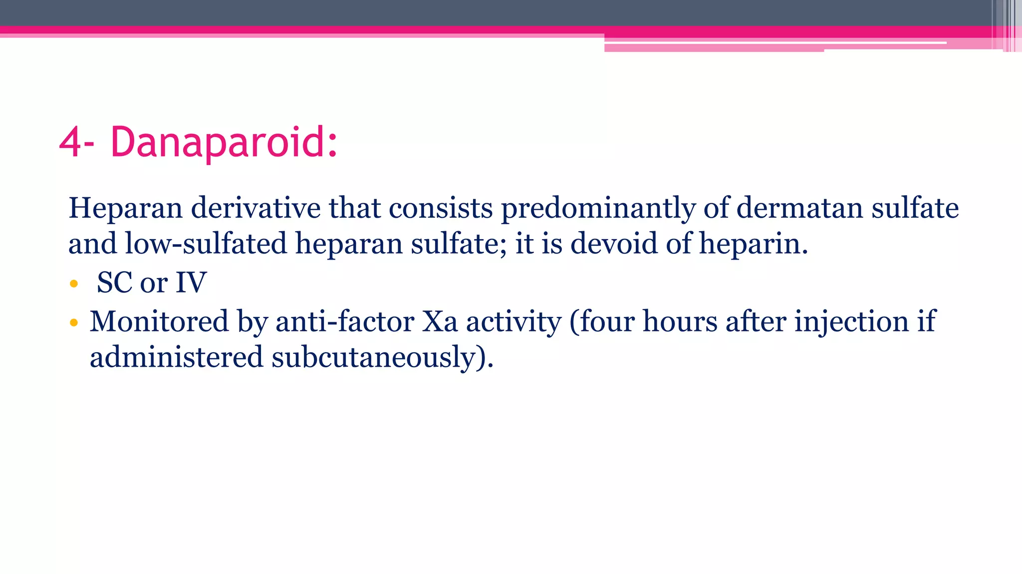 Heparin induced thrombocytopenia. | PPTX