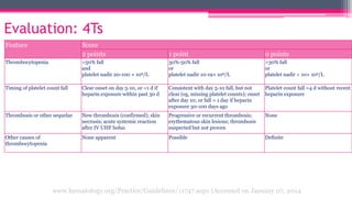 Heparin induced thrombocytopenia. | PPTX