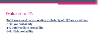 Heparin induced thrombocytopenia. | PPTX