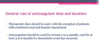 Heparin induced thrombocytopenia. | PPTX