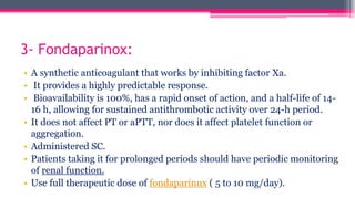 Heparin induced thrombocytopenia. | PPTX
