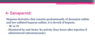 Heparin induced thrombocytopenia. | PPT | Free Download