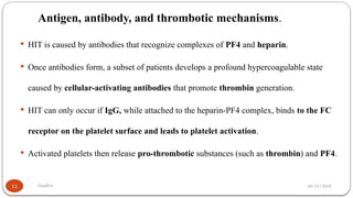 HEPARIN INDUCED THROMBOCYTOPENIA (HIT) | PPTX