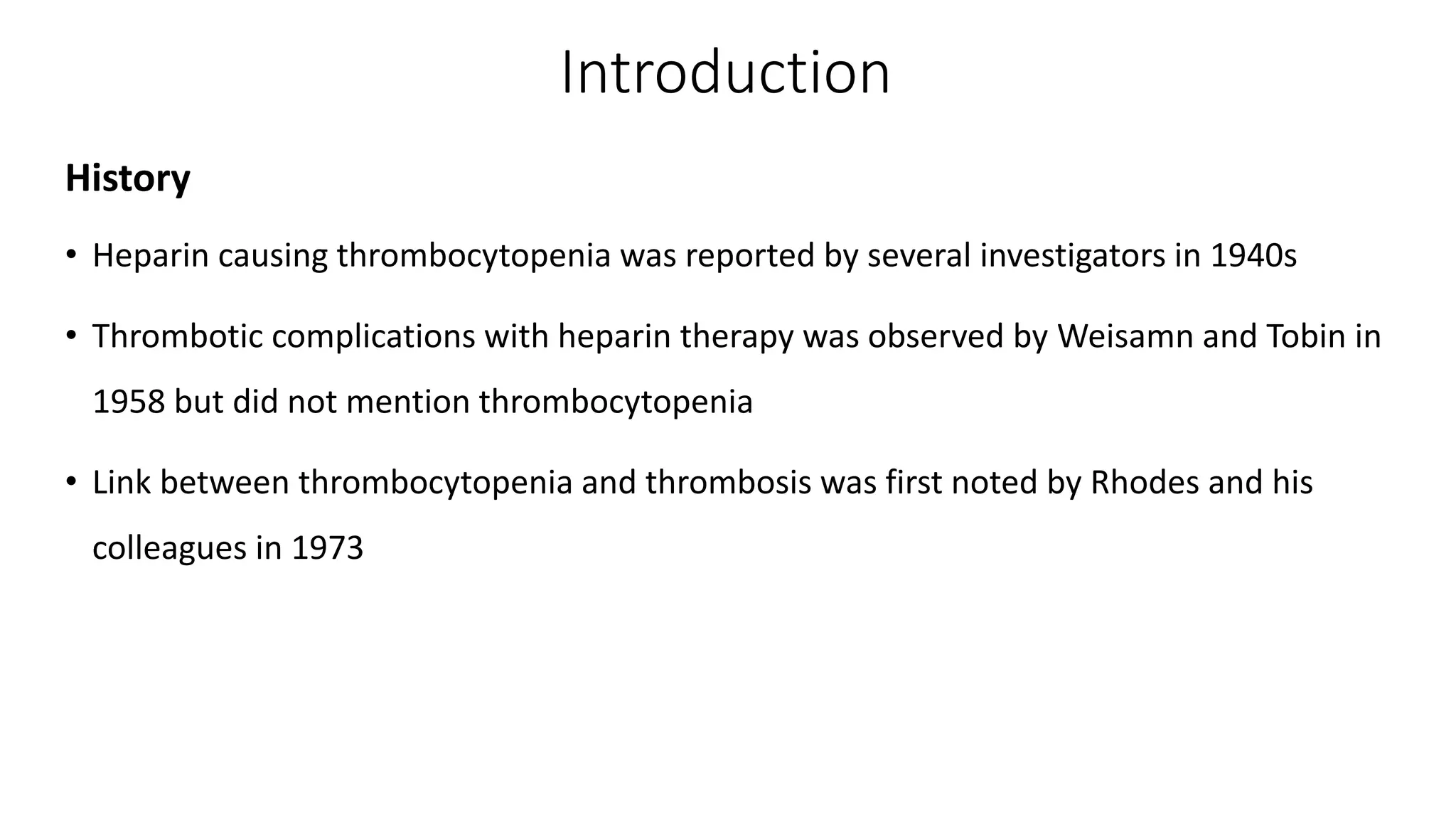 Heparin induced thrombocytopenia(hit) | PPTX