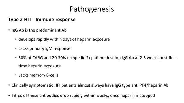 Heparin induced thrombocytopenia(hit) | PPTX
