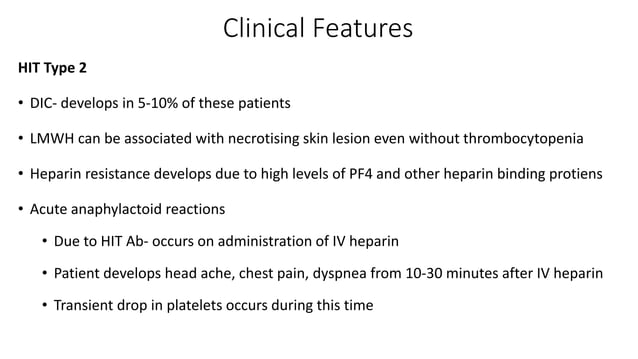 Heparin induced thrombocytopenia(hit) | PPTX