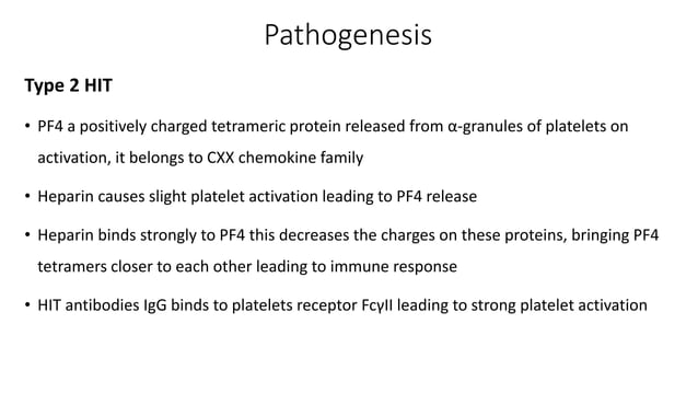 Heparin induced thrombocytopenia(hit) | PPTX