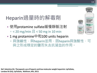 Heparin warfarin use | PPTX