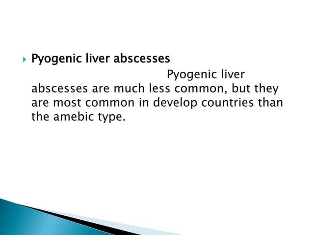 Hepatic Abscesses Liver Problems Ahn Pptx Digestive Disorders