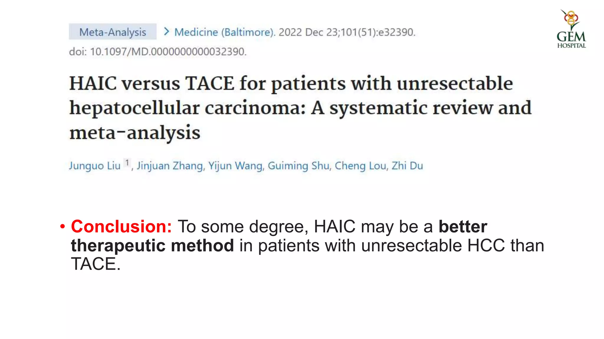 HEPATIC ARTERIAL INFUSION PUMP CHEMOTHERAPY IN HCC AND IHCC.pptx