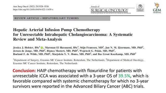 HEPATIC ARTERIAL INFUSION PUMP CHEMOTHERAPY IN HCC AND IHCC.pptx