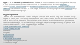 Hepatic coma : liver disease the loss of brain function when a damaged ...