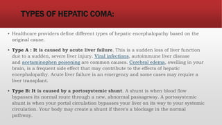 Hepatic coma : liver disease the loss of brain function when a damaged ...