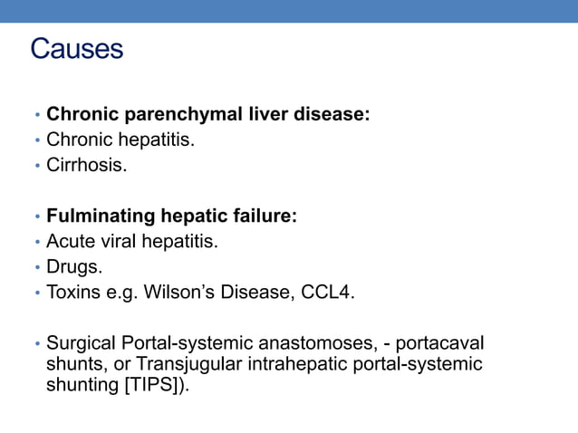 Hepatic encephalopathy | PPT