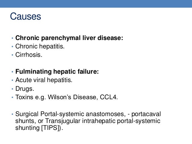 Hepatic encephalopathy