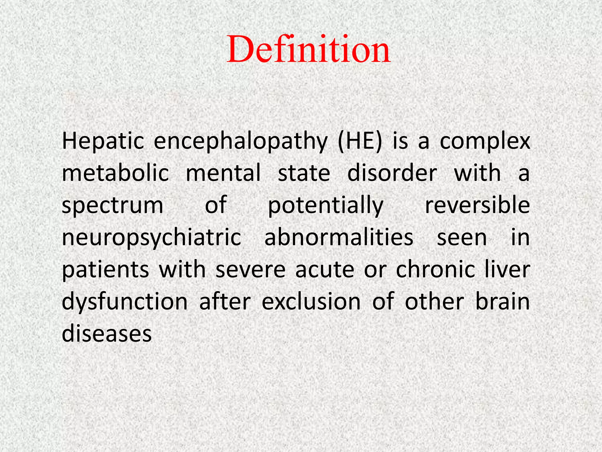 Hepatic encephalopathy | PPT