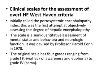 Hepatic encephalopathy | PPTX