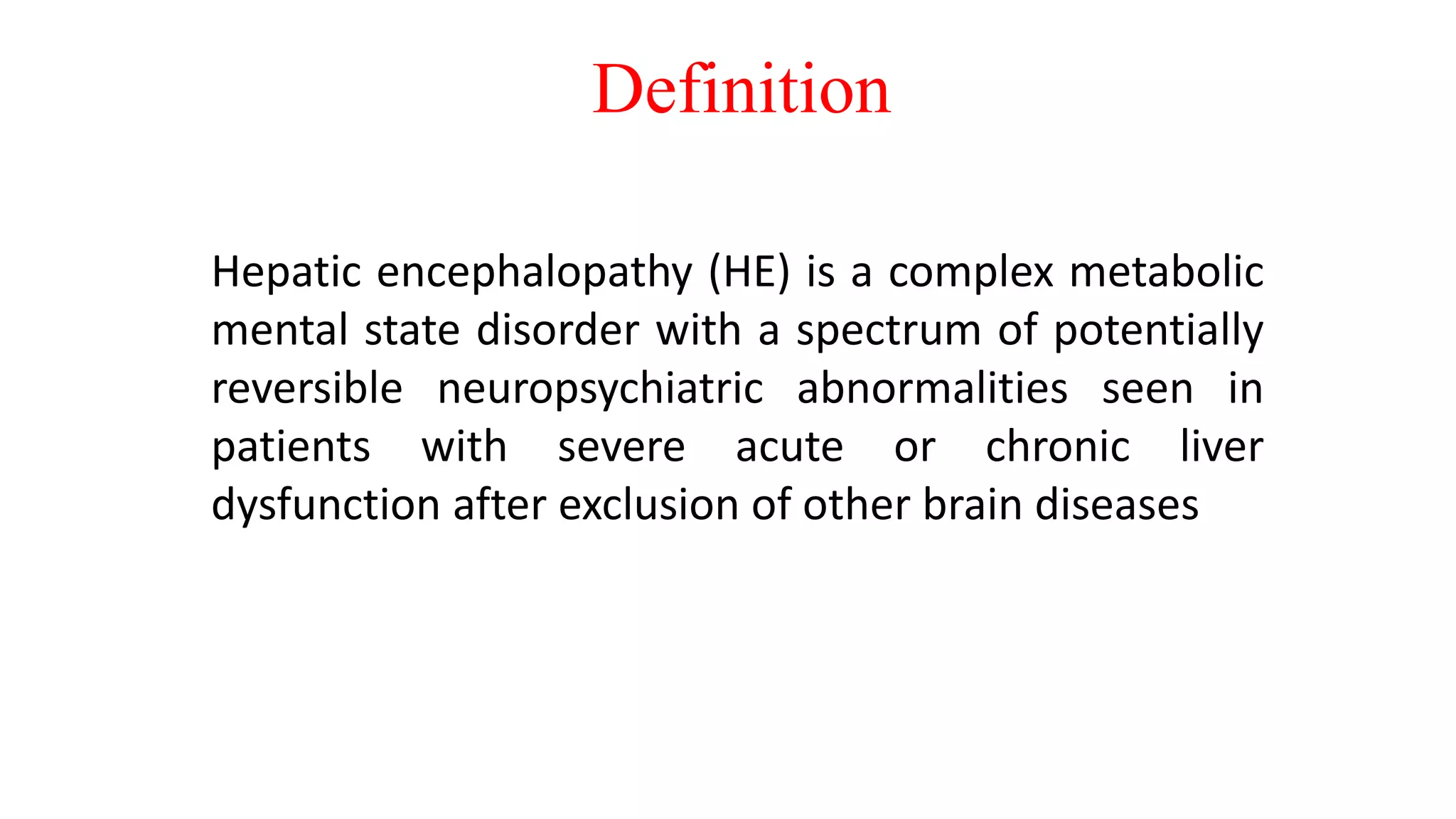Hepatic encephalopathy | PPT