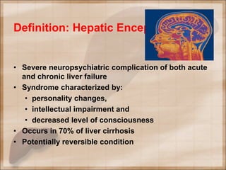 Hepatic encephalopathy | PPT