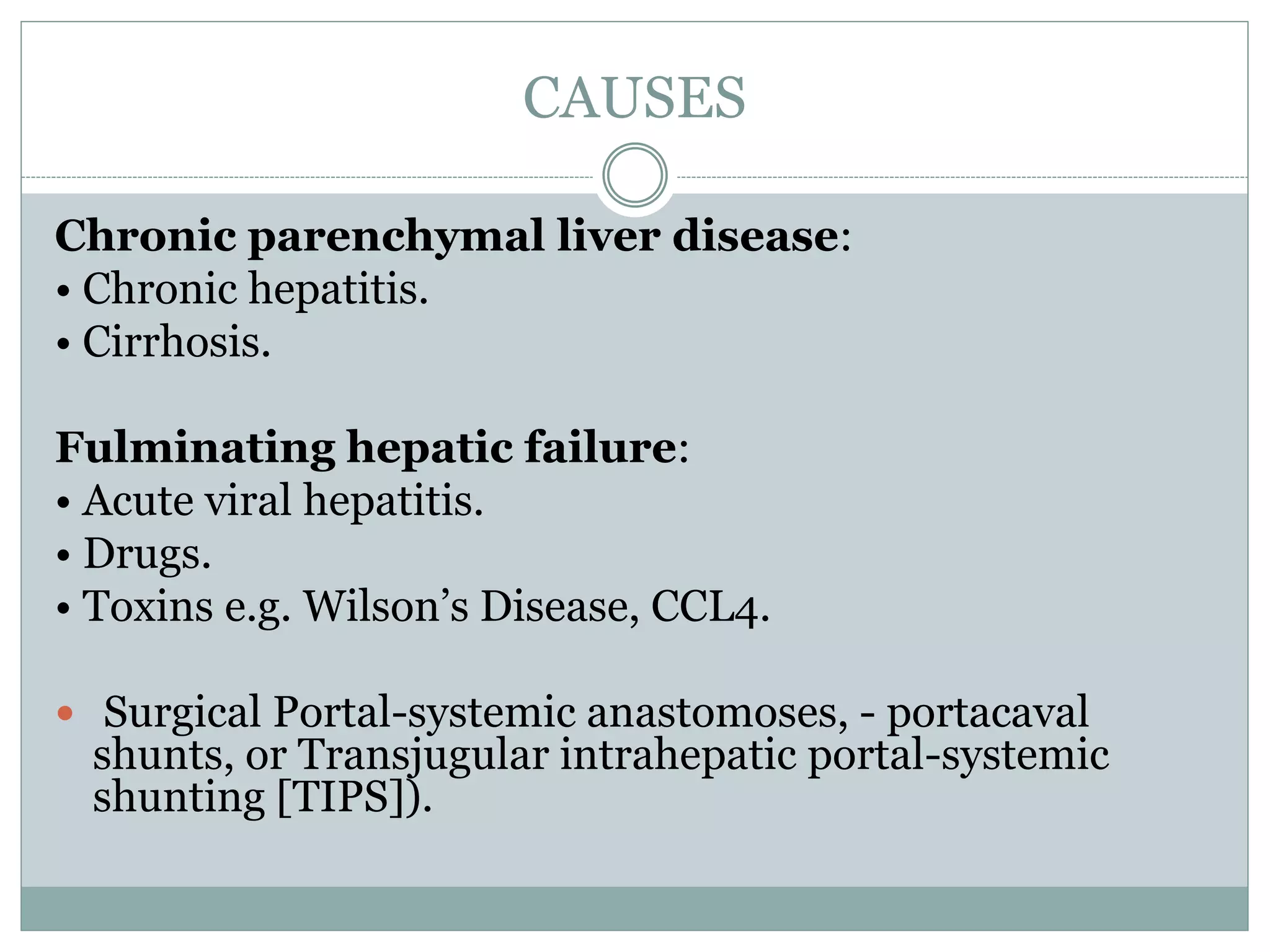 Hepatic encephalopathy [HE] | PPTX
