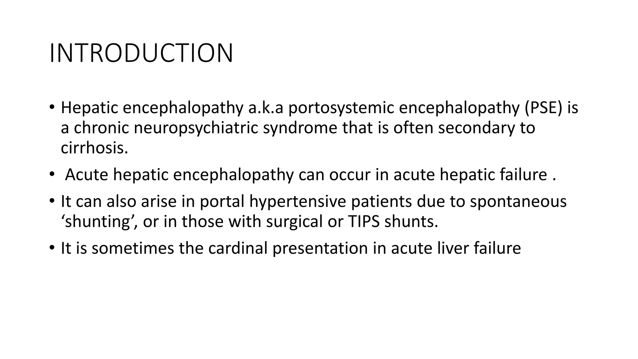 HEPATIC ENCEPHALOPATHY | PPTX