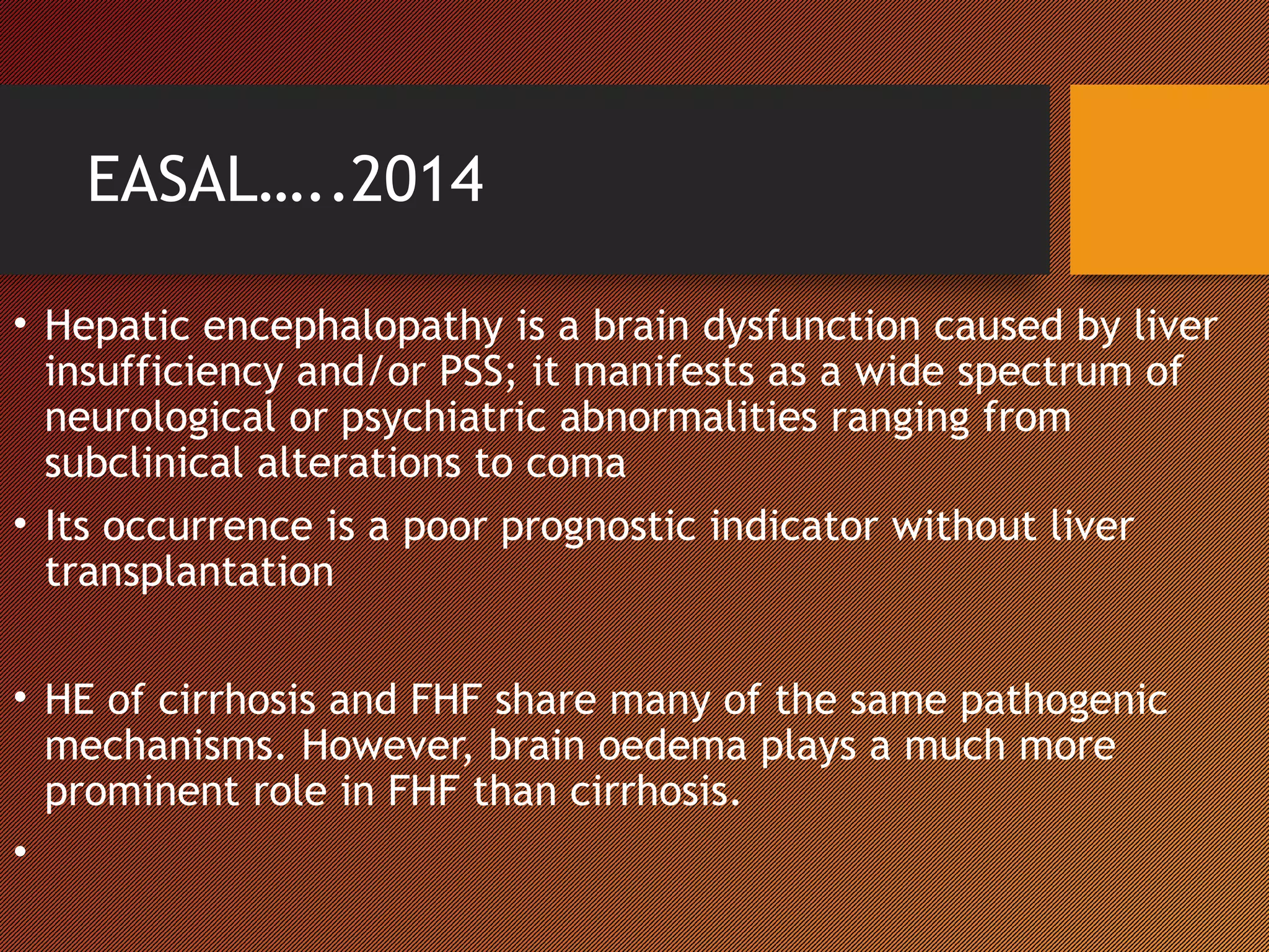 Hepatic encephalopathy by Dr: Mohammed Hussien Ahmed | PPT