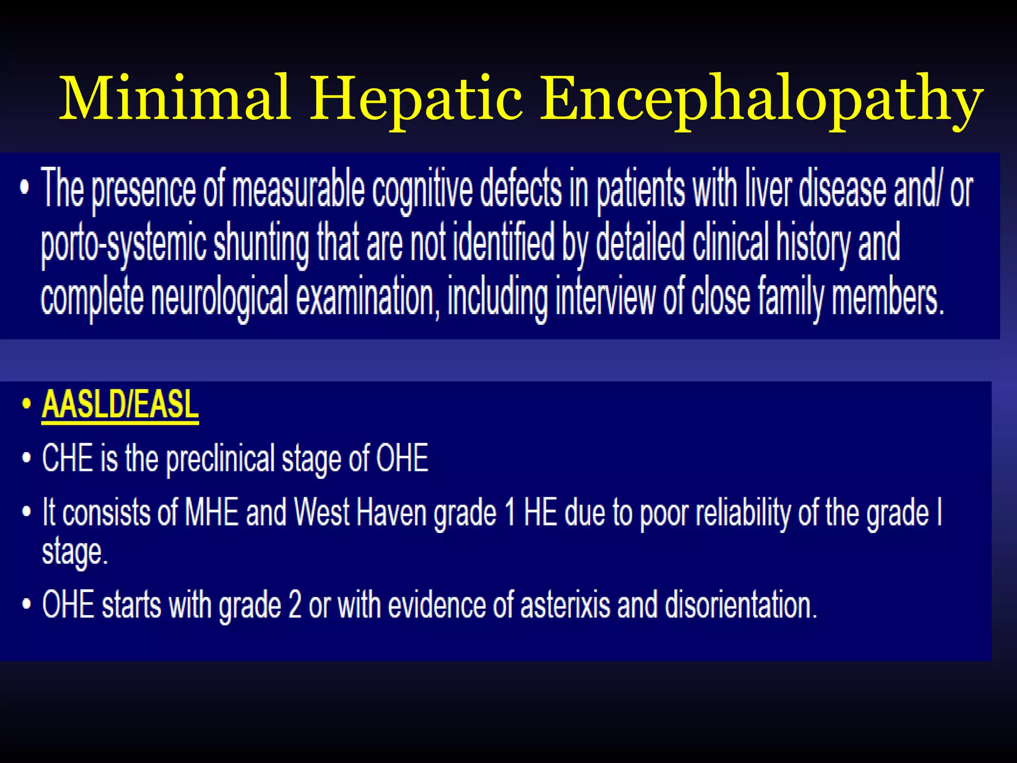 Hepatic Encephalopathy -Pathophysiology,Evaluation And Management | PPT