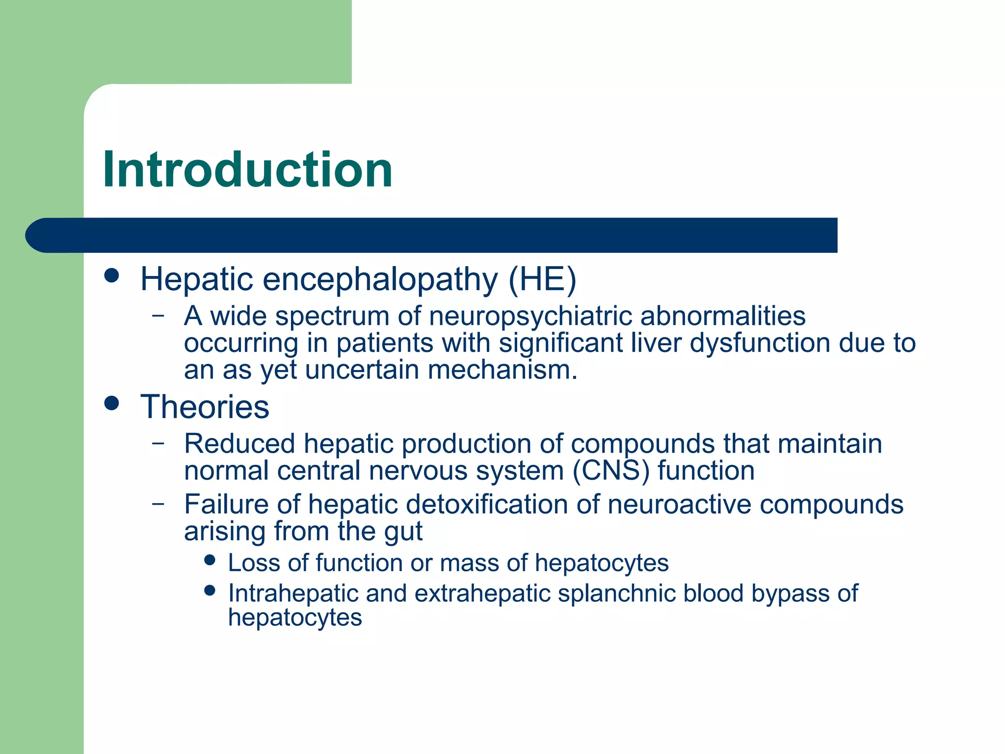 Hepatic encephalopathy final | PPT