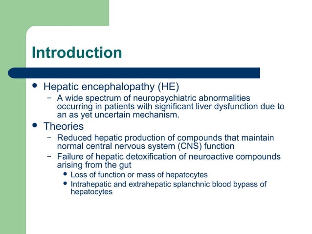 Hepatic encephalopathy final | PPT