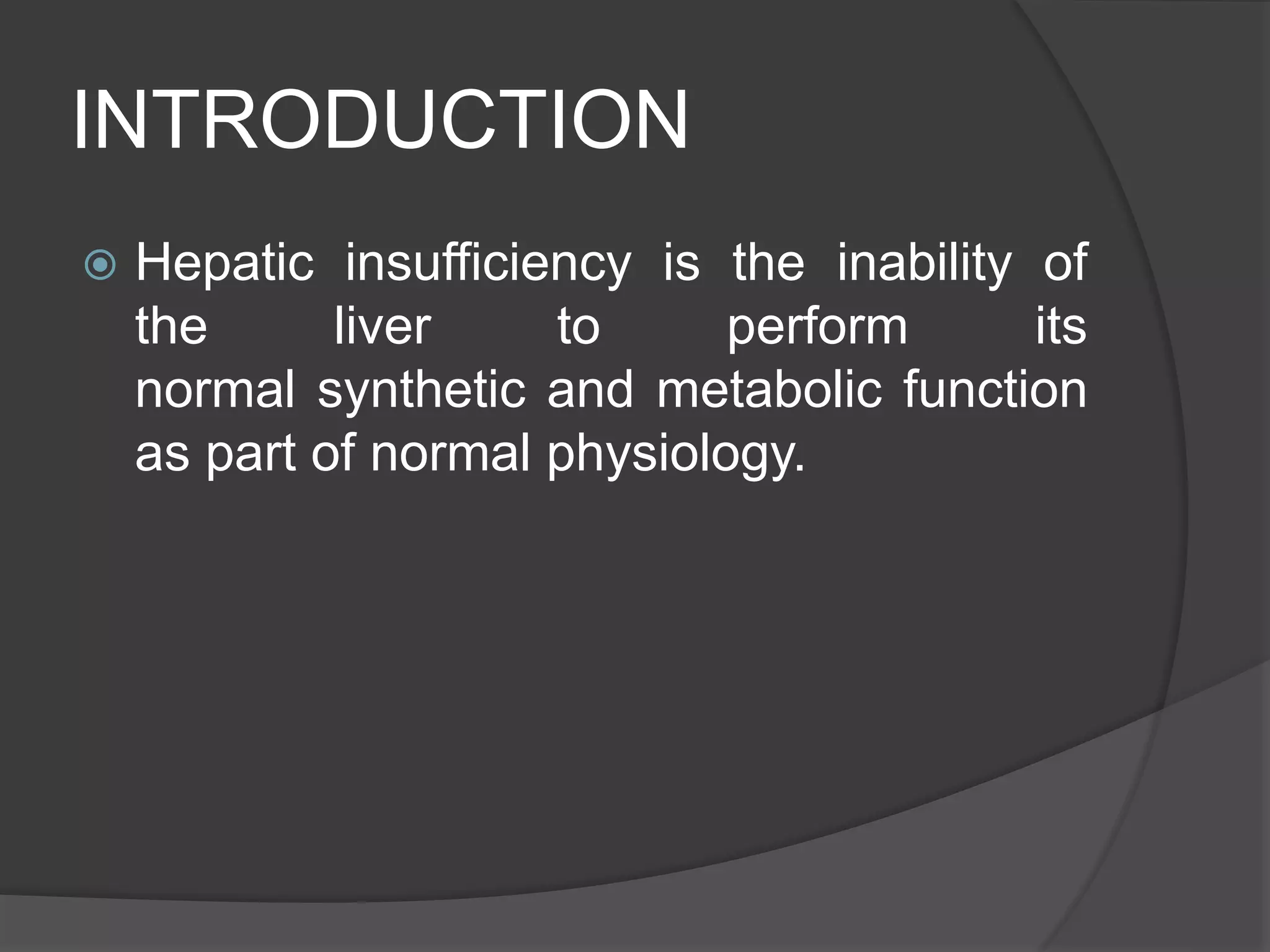 Hepatic insufficiency KSMU | PPTX