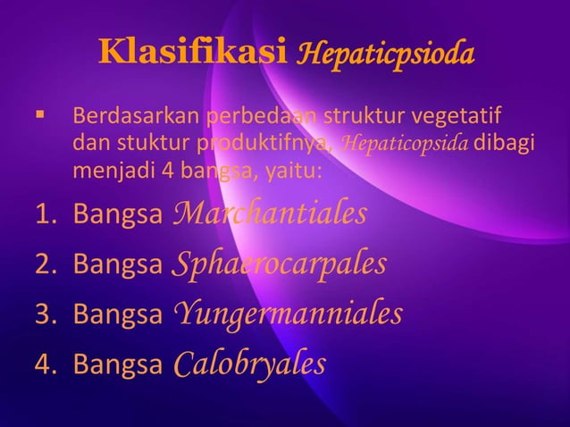 Hepaticopsida | PPTX