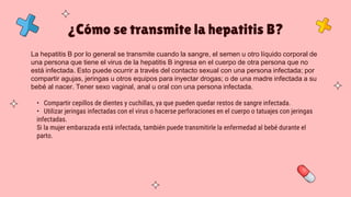 Infecciones de transmisión sexual - hepatitis B | PPTX