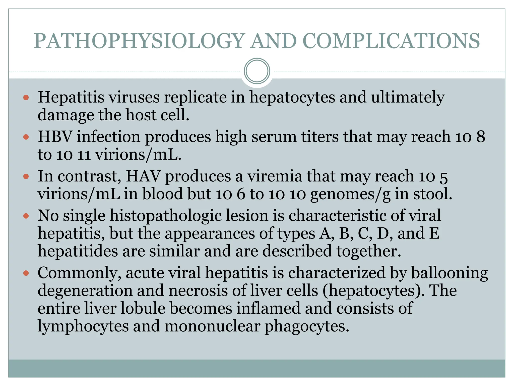 Viral Hepatitis disease pathogenesis hbsag | PPTX
