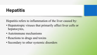 Hepatitis disease. Hepatitis types and treatment | PPTX